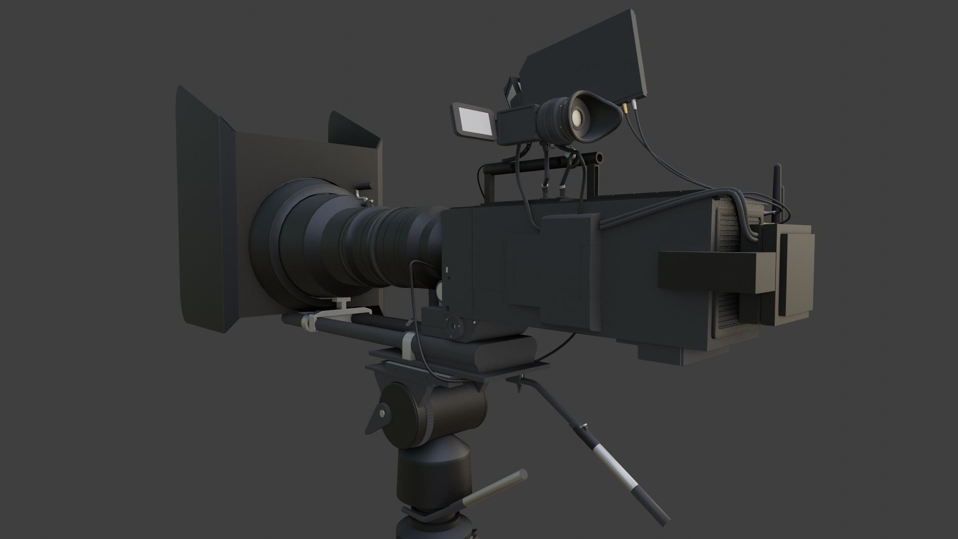 Professional Movie Camera 3D model | CGTrader