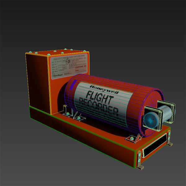 Honeywell Flight Recorder - Black Box 3D model | CGTrader