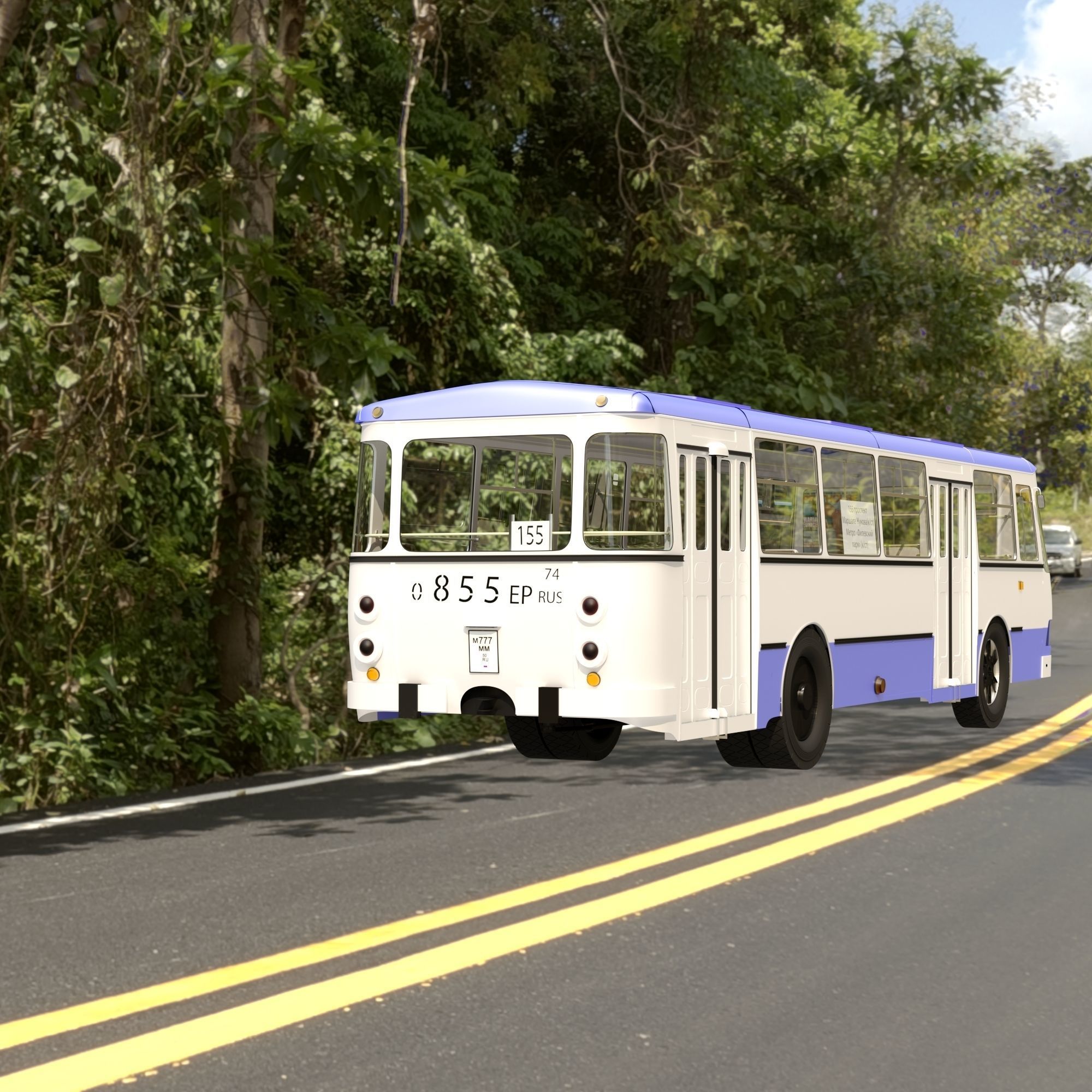 Soviet bus Liaz 677m 3D model | CGTrader