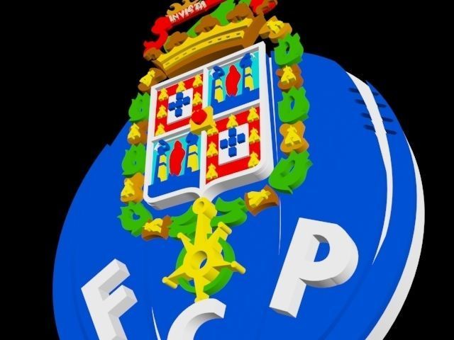 3D model PORTO FC BADGE LOGO VR / AR / low-poly | CGTrader