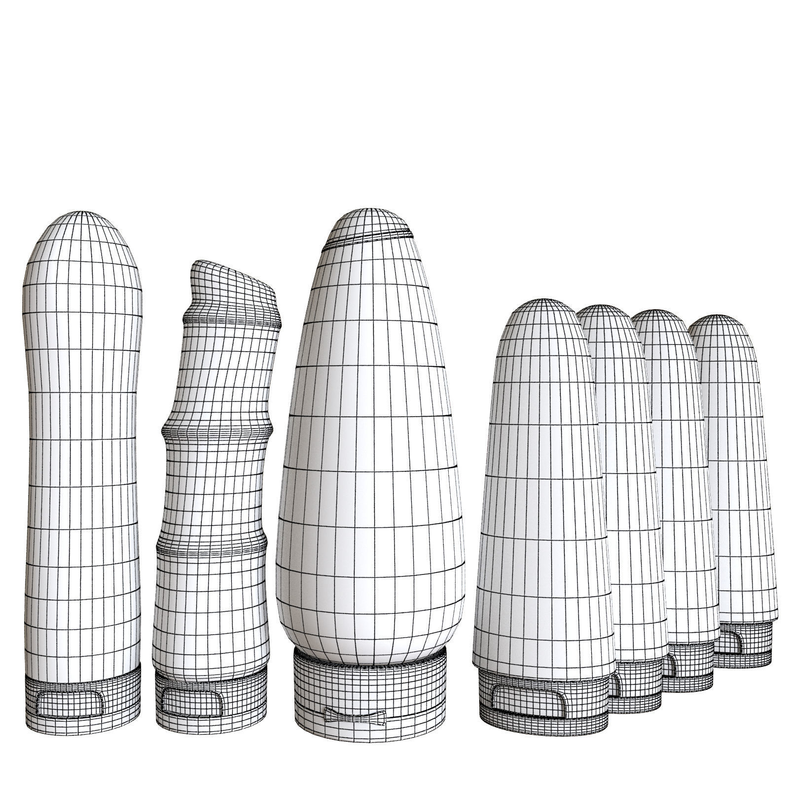 Uzon shampoo set 3D model | CGTrader