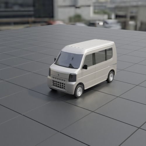 Full model kit - Suzuki Kei Car - Carry Every PC Mini Bus 3D model 3D ...
