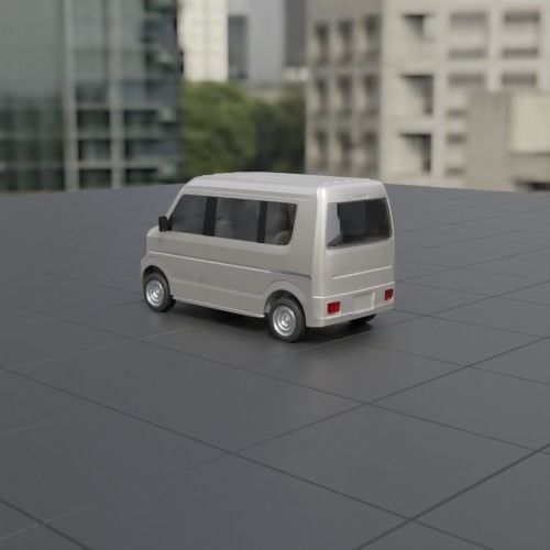 Full model kit - Suzuki Kei Car - Carry Every PC Mini Bus 3D model 3D ...