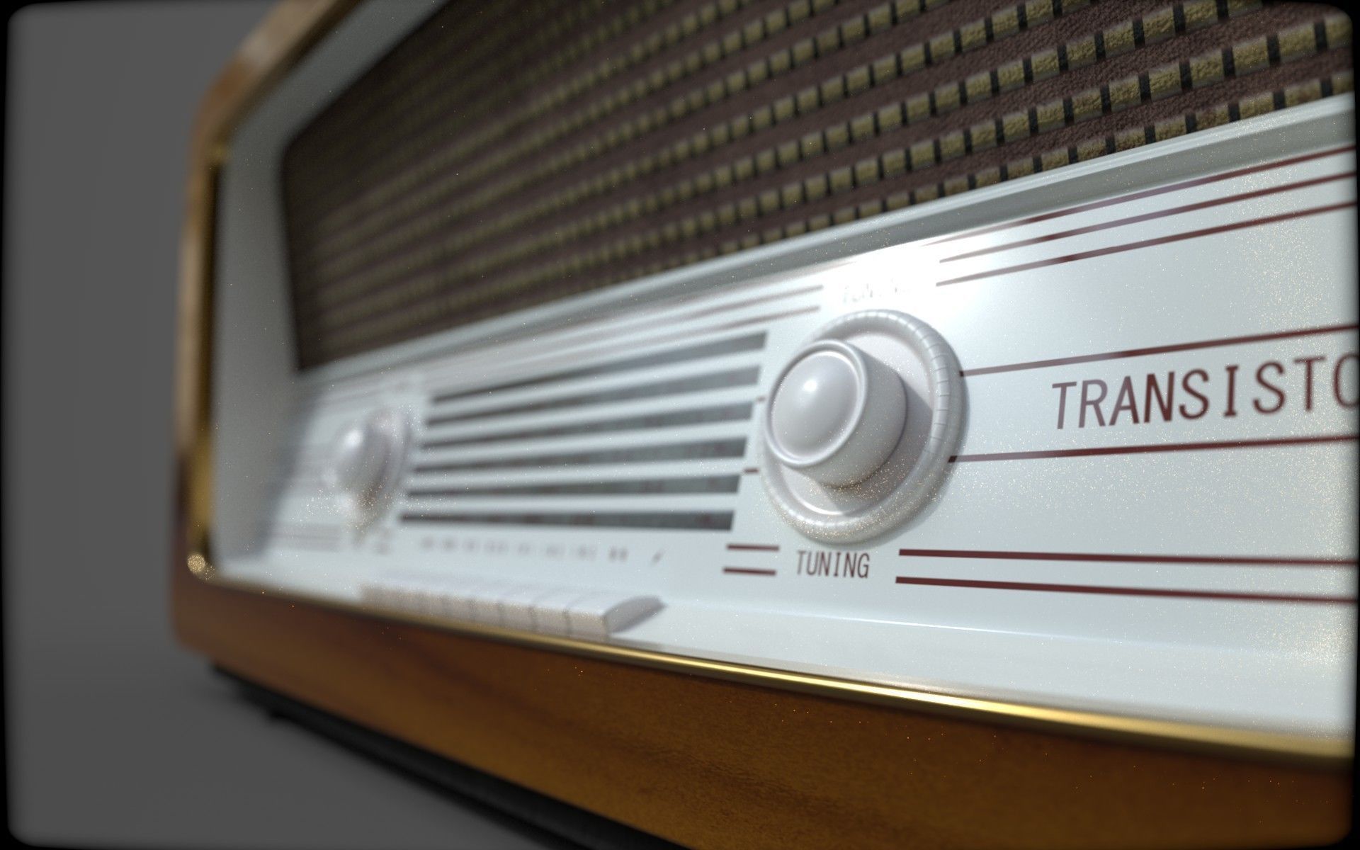 3D model Classical Radio Victorian PBR realistic VR / AR / low-poly ...