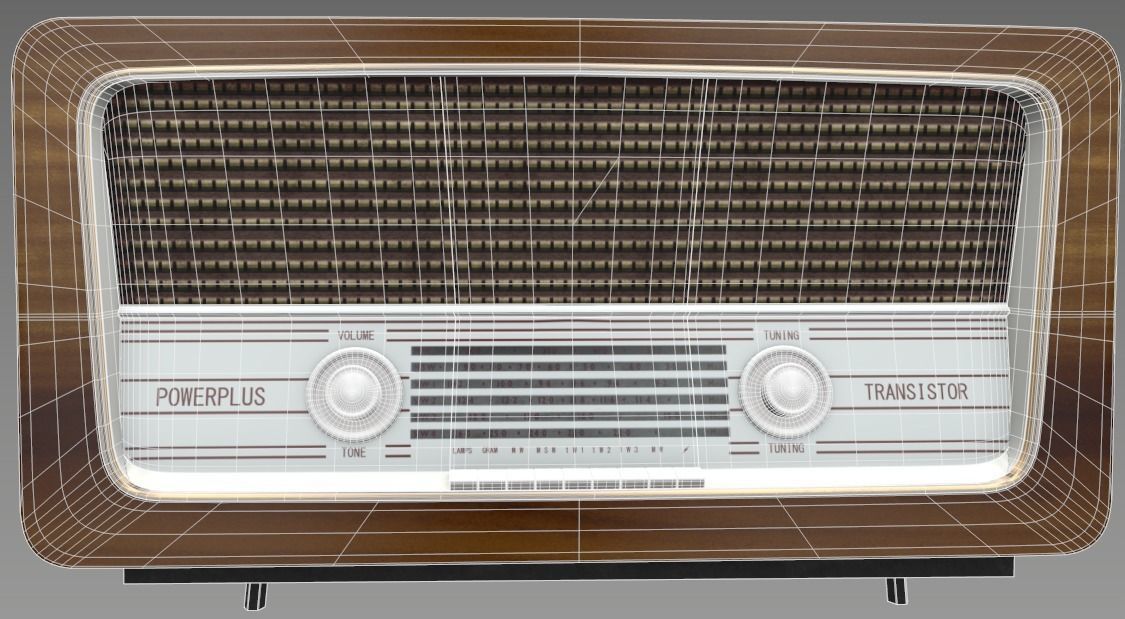 3D model Classical Radio Victorian PBR realistic VR / AR / low-poly ...