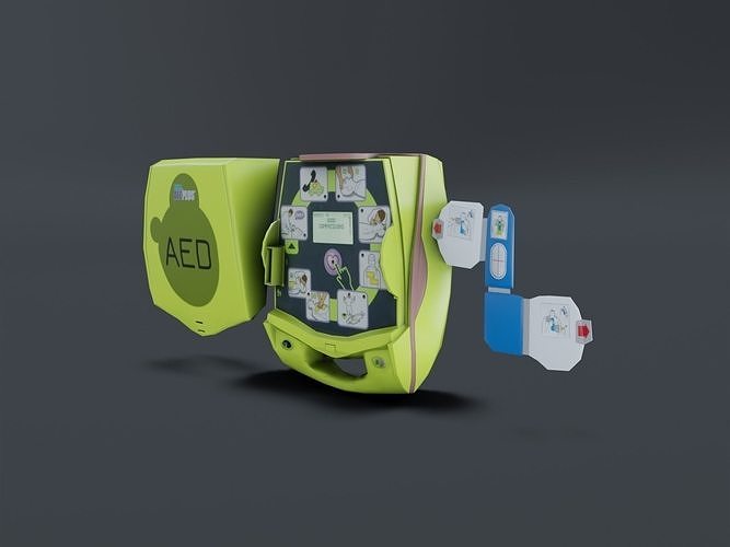 3D model AED Defibrillator VR / AR / low-poly | CGTrader