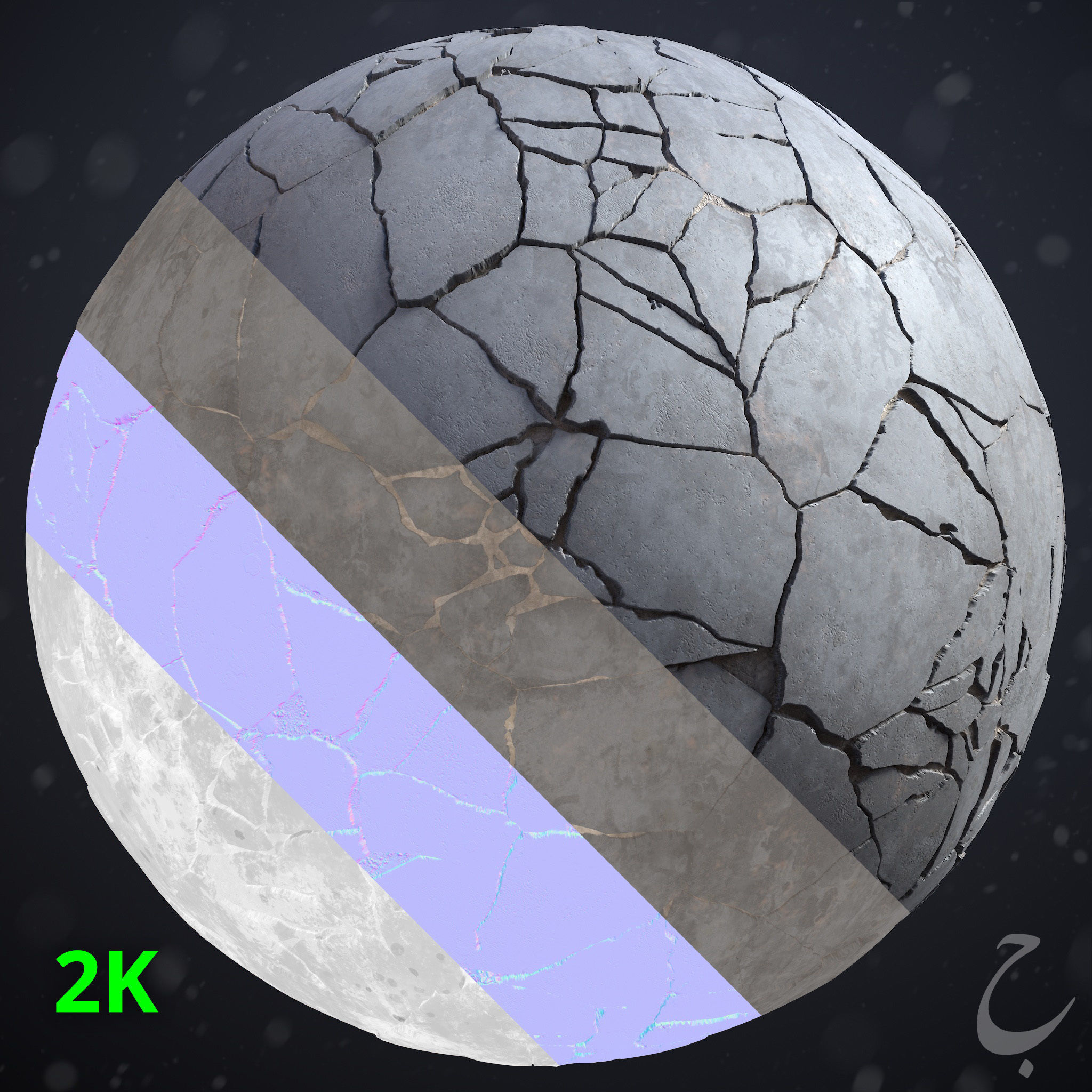 Texture 4 Seamless Dirt and Concrete Textures 2K Vol 01 VR / AR / low ...