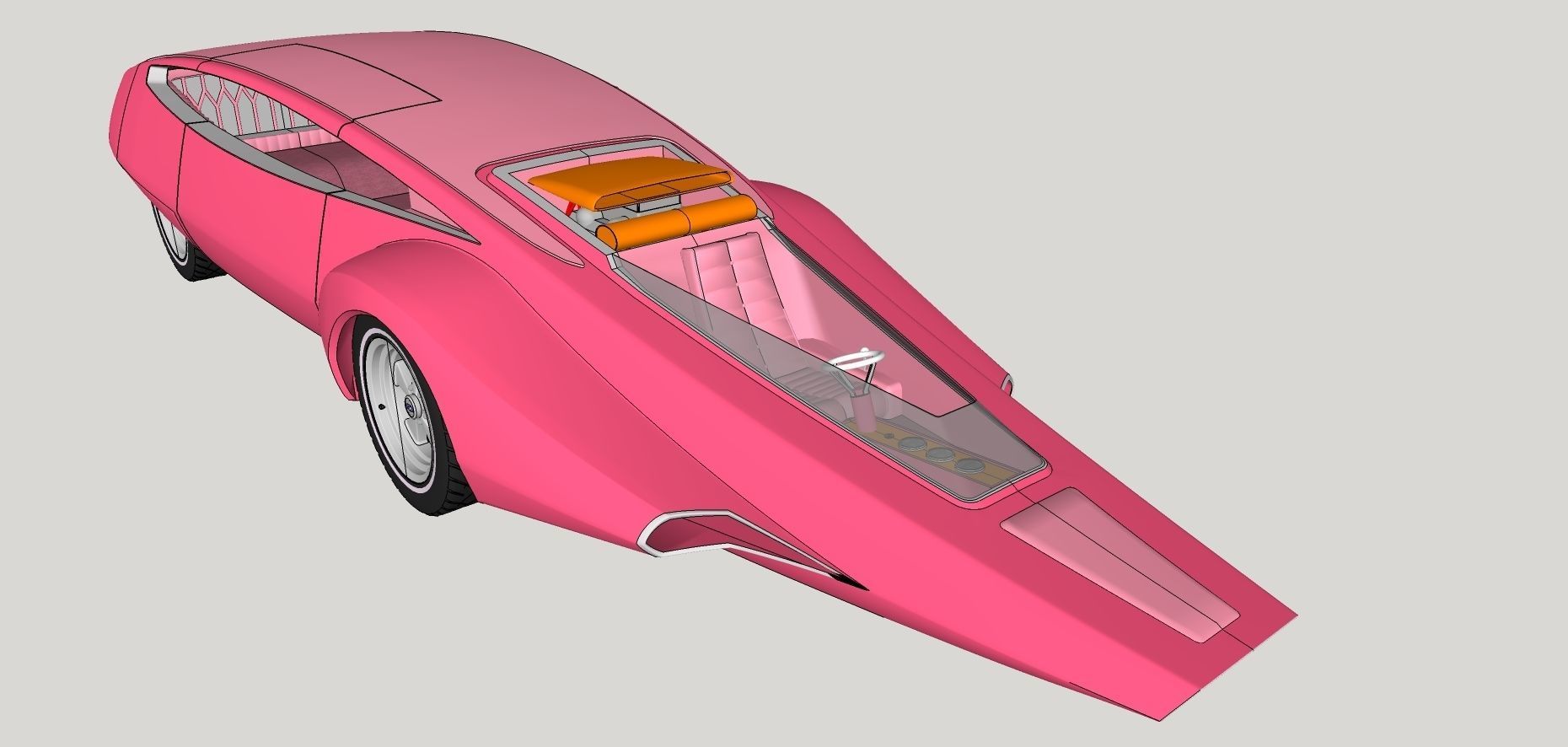 Panthermobile from pink panther 3D model | CGTrader