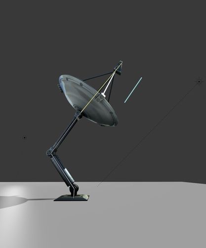 Satellite dishes rigged and low poly free VR / AR / low-poly 3D model ...