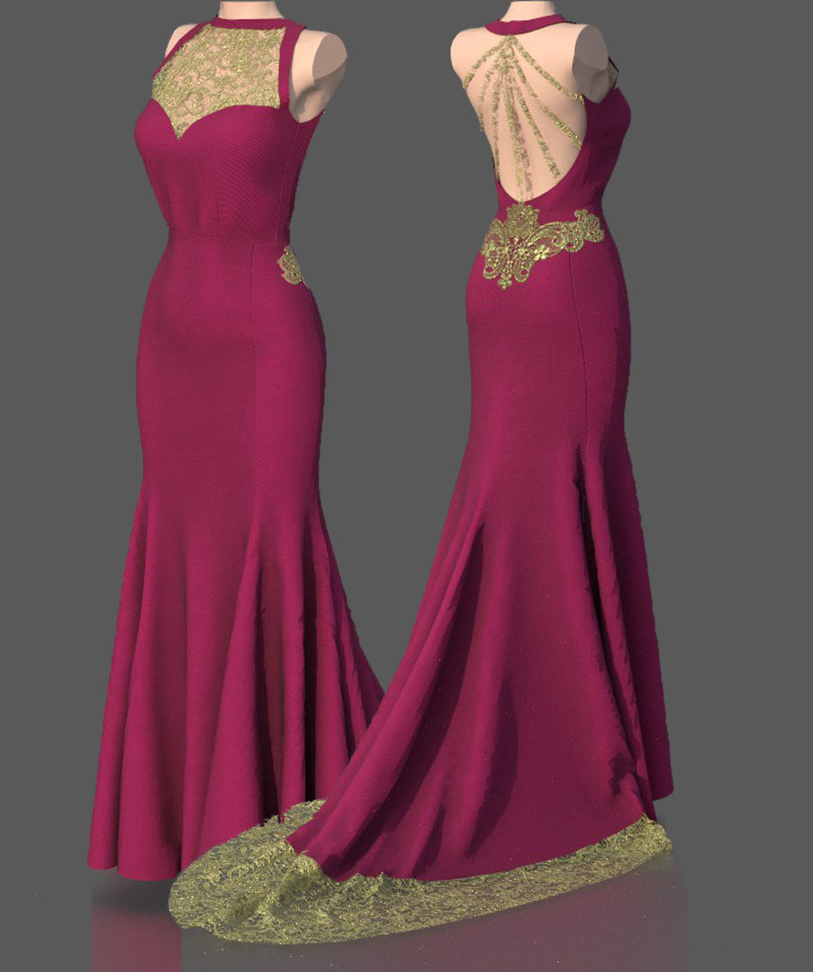 FORMAL DRESS 3D model | CGTrader