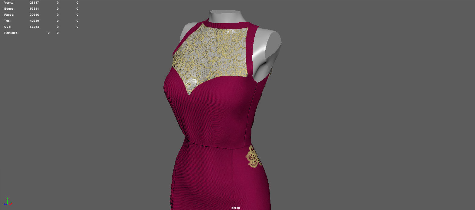 FORMAL DRESS 3D model | CGTrader