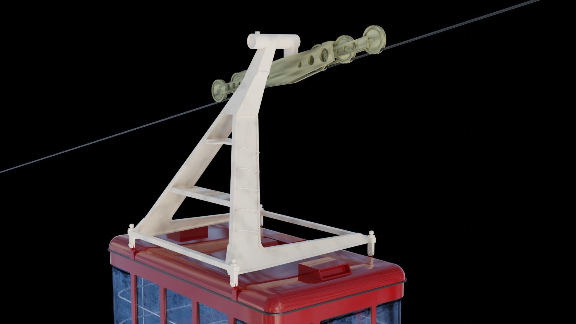 3D model cablecar cable car VR / AR / low-poly | CGTrader