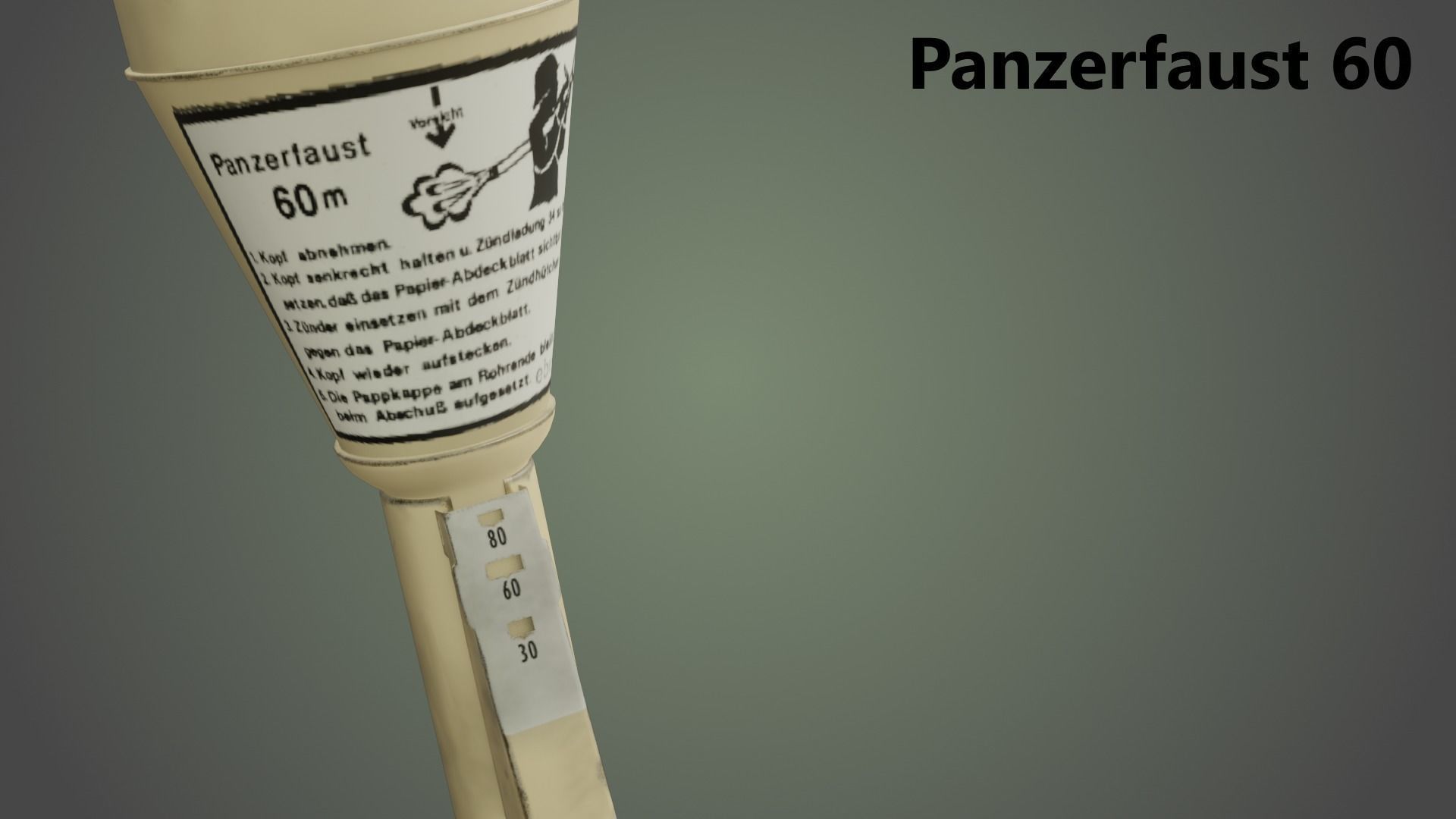3D model Panzerfaust 60 VR / AR / low-poly | CGTrader