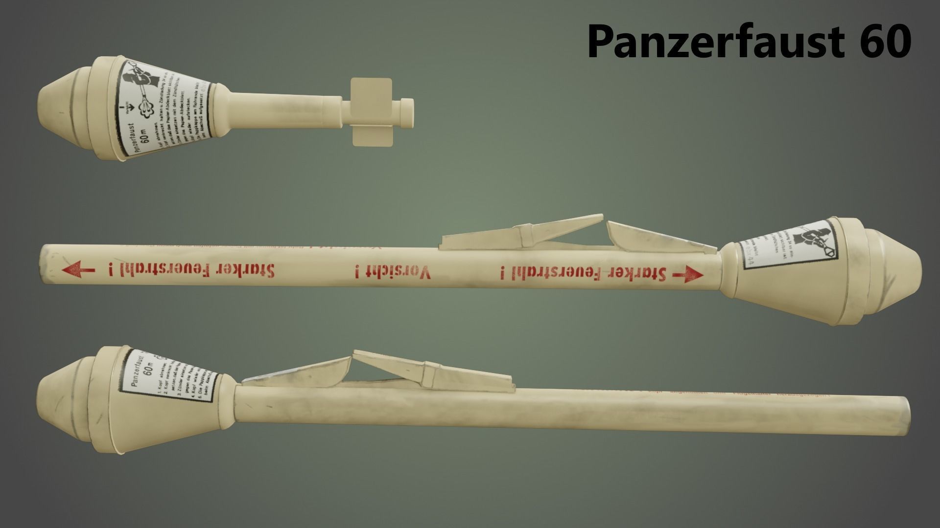 3D model Panzerfaust 60 VR / AR / low-poly | CGTrader