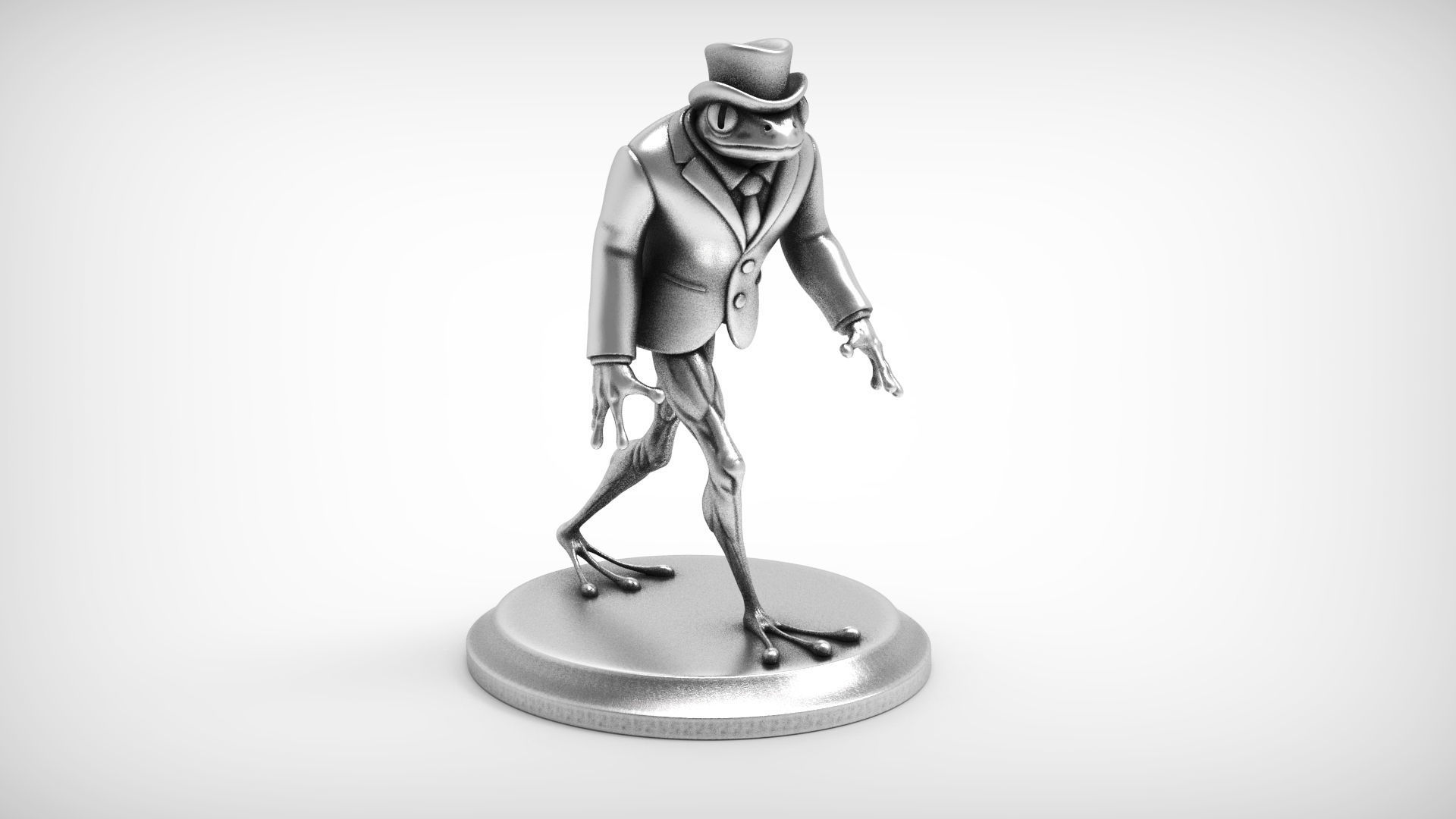 Dapper Frogman 3D model 3D printable | CGTrader