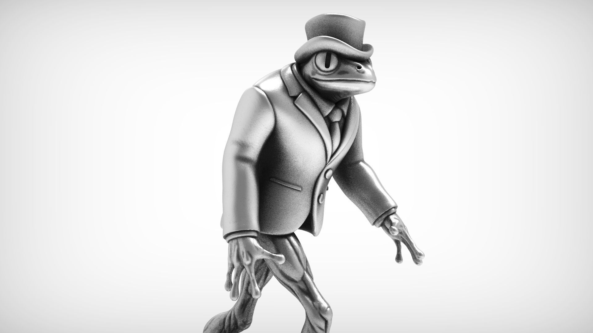 Dapper Frogman 3D model 3D printable | CGTrader
