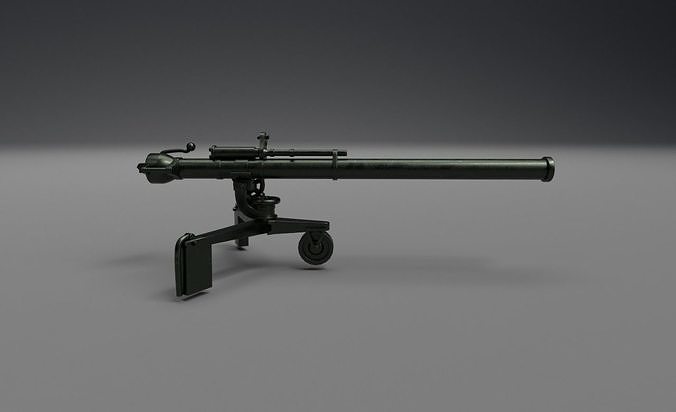 3D model M40 Recoilless Rifle Ready to Use for Game VR / AR / low-poly ...