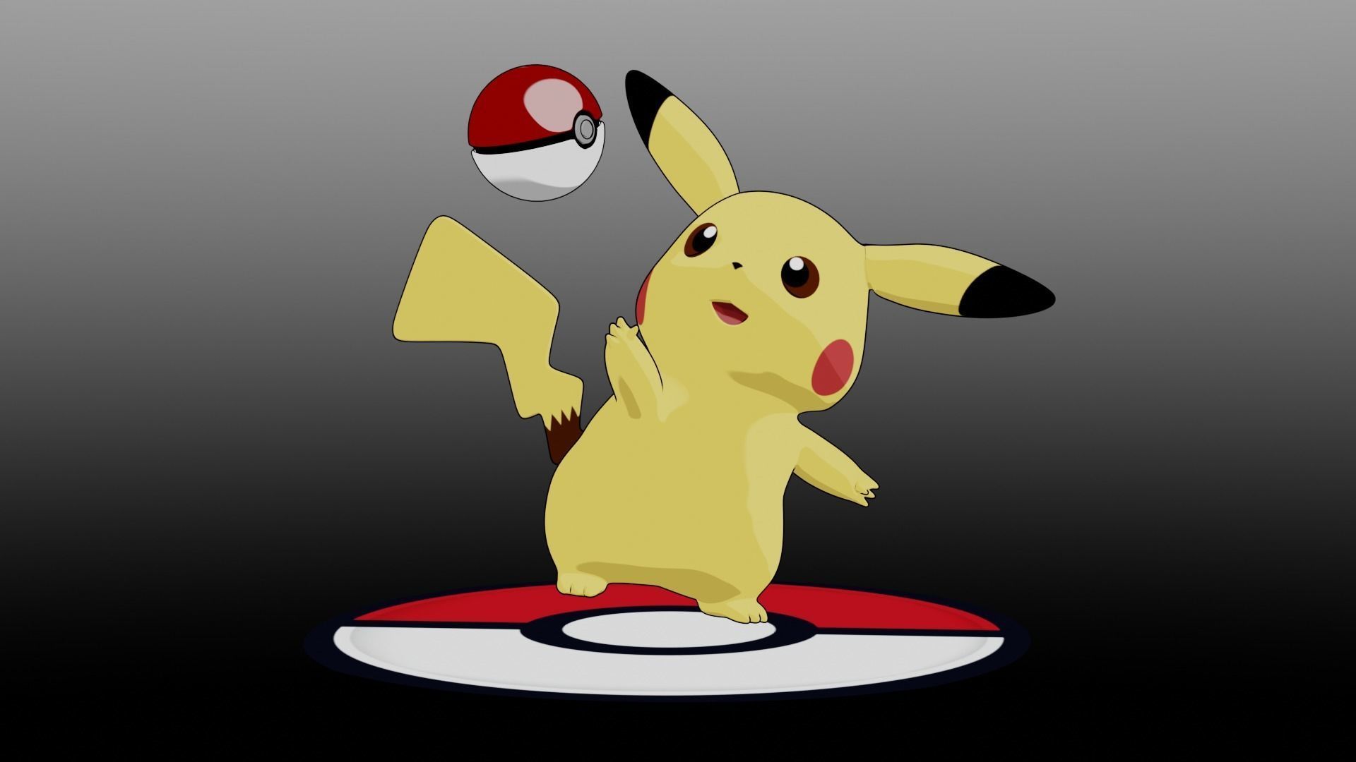 Pikachu Pokemon Pokeball 3D Model Collection | CGTrader