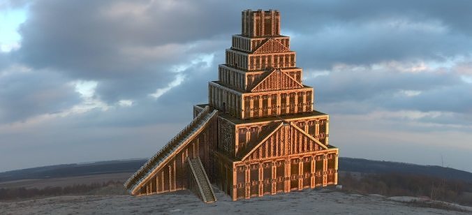 Babylon Pyramid 3D model | CGTrader