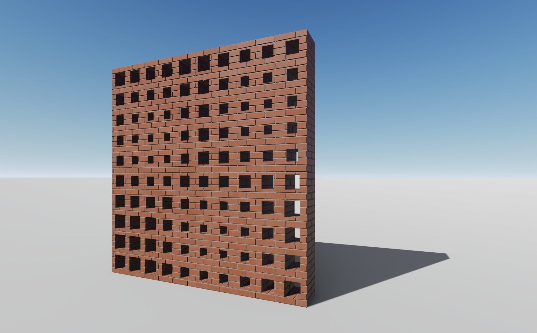 Square Perforated Wall - Parametric Grasshopper Script free 3D model ...