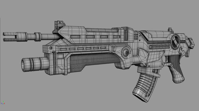 Scifi gun 3D model | CGTrader