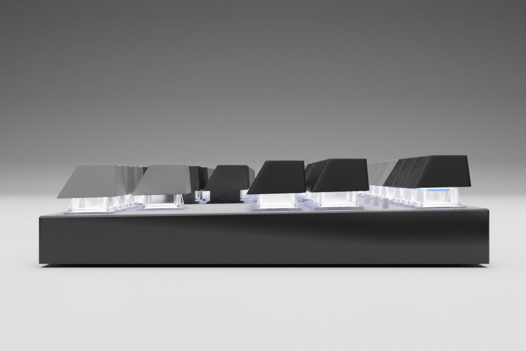 Black Gray Mechanical TKL Keyboard 3D model | CGTrader