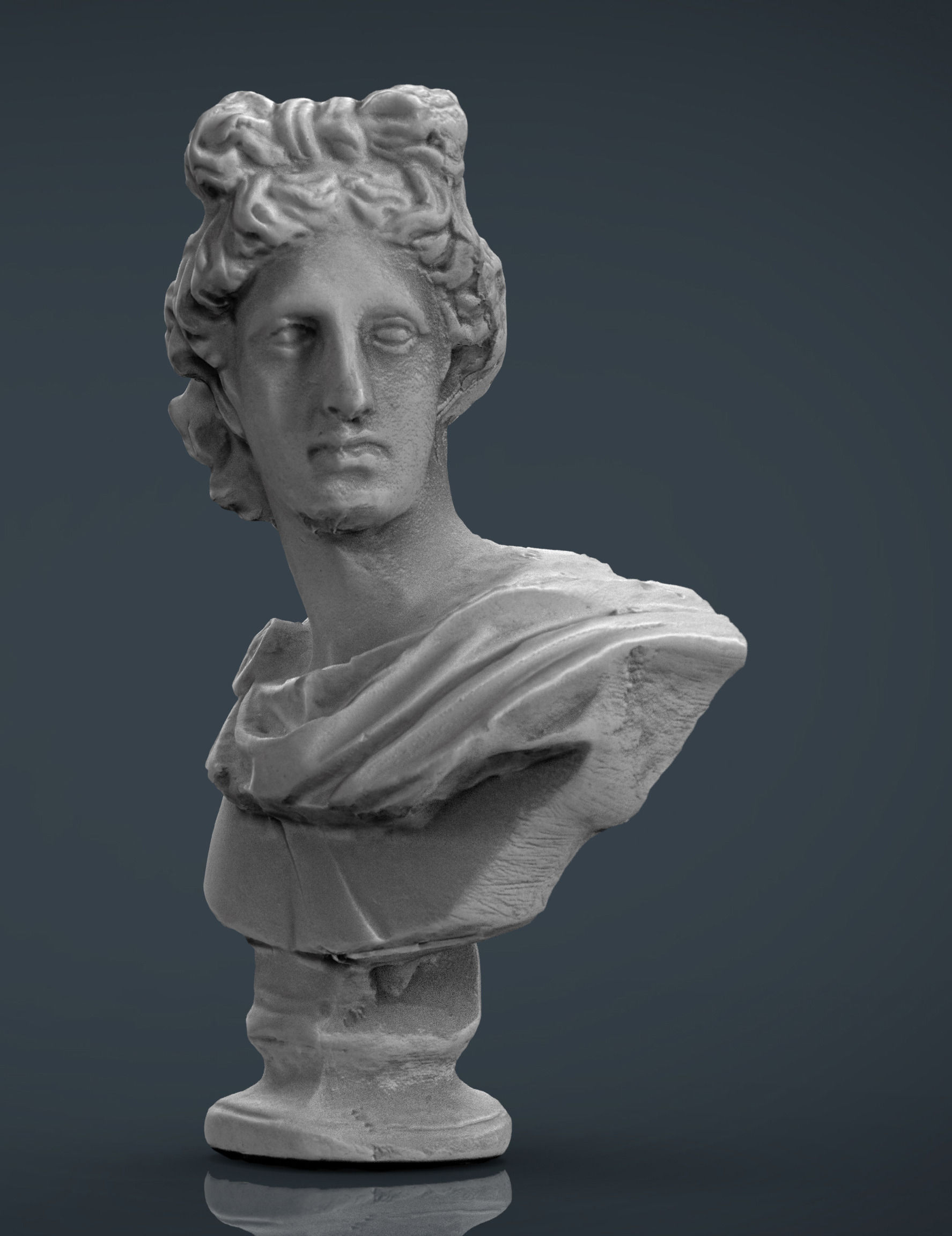 3D model ROMAN BUST 4 VR / AR / low-poly | CGTrader