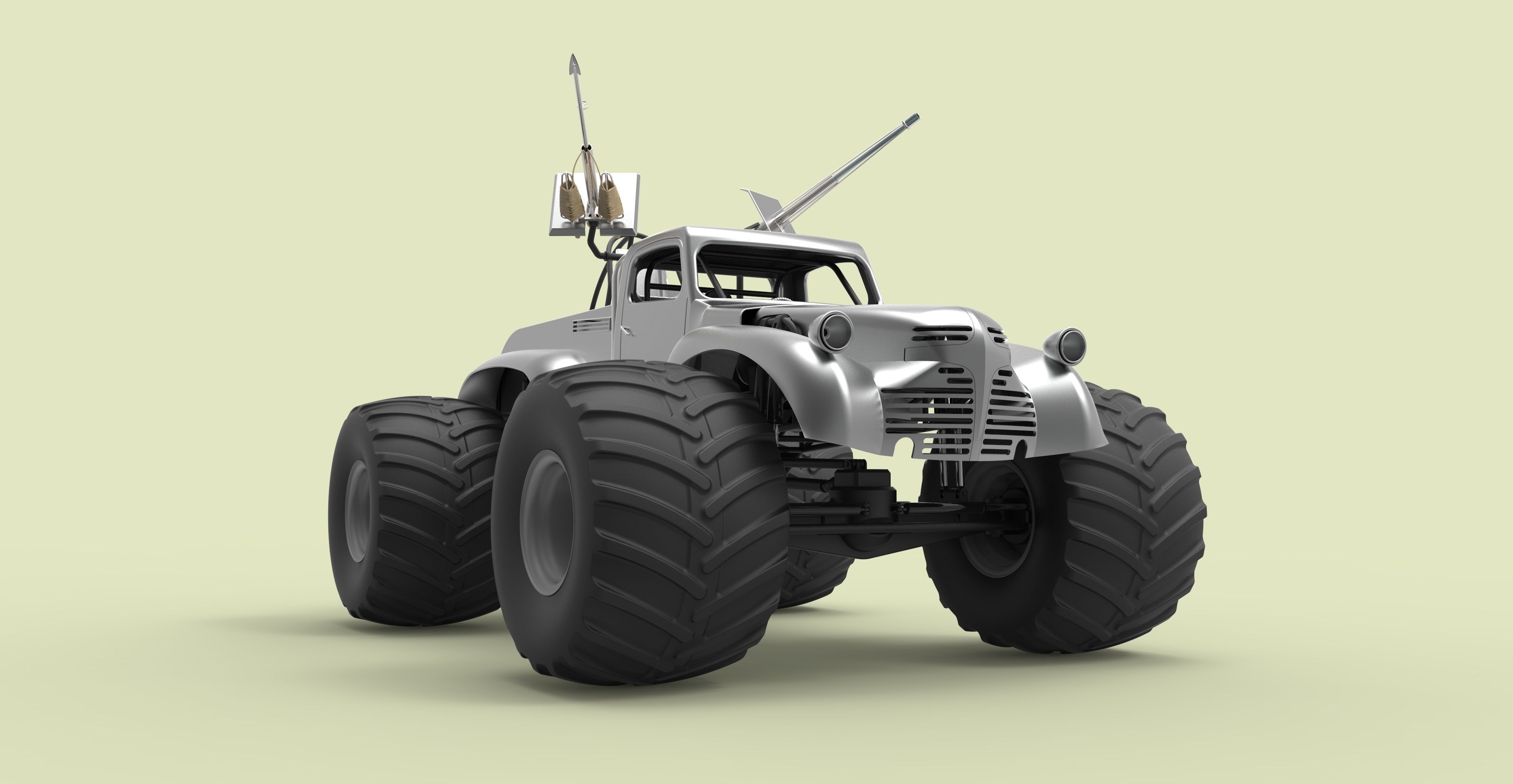 Big Foot from Mad Max Fury Road 3D Model OBJ SLDPRT SLDASM SLDDRW IGE ...