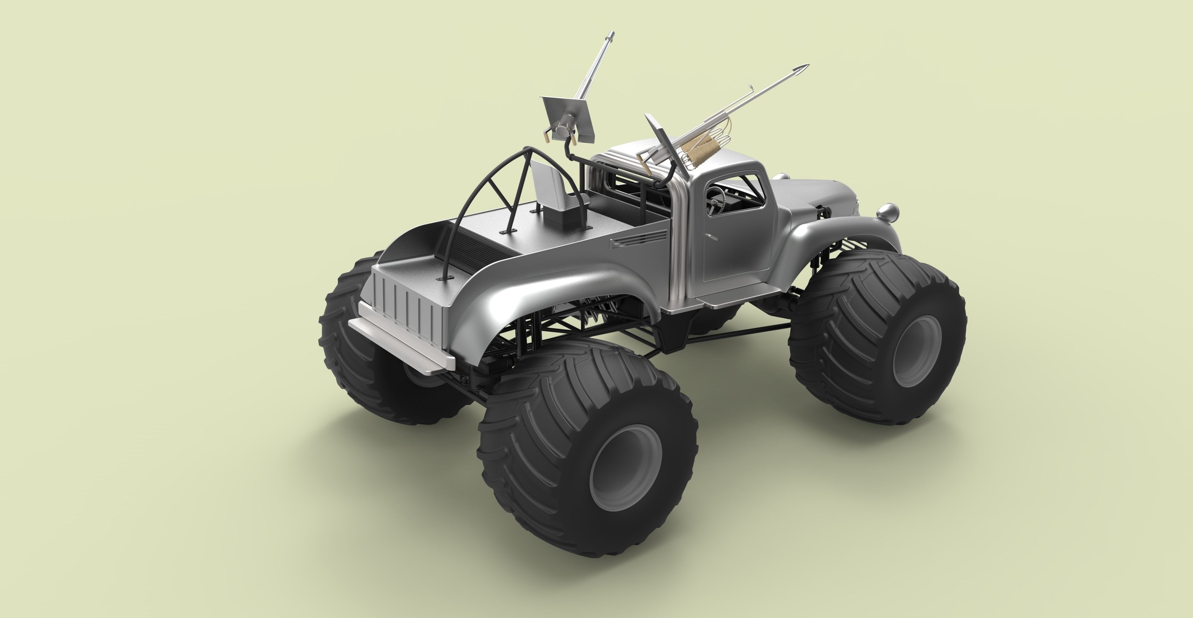 Big Foot from Mad Max Fury Road 3D Model OBJ SLDPRT SLDASM SLDDRW IGE ...