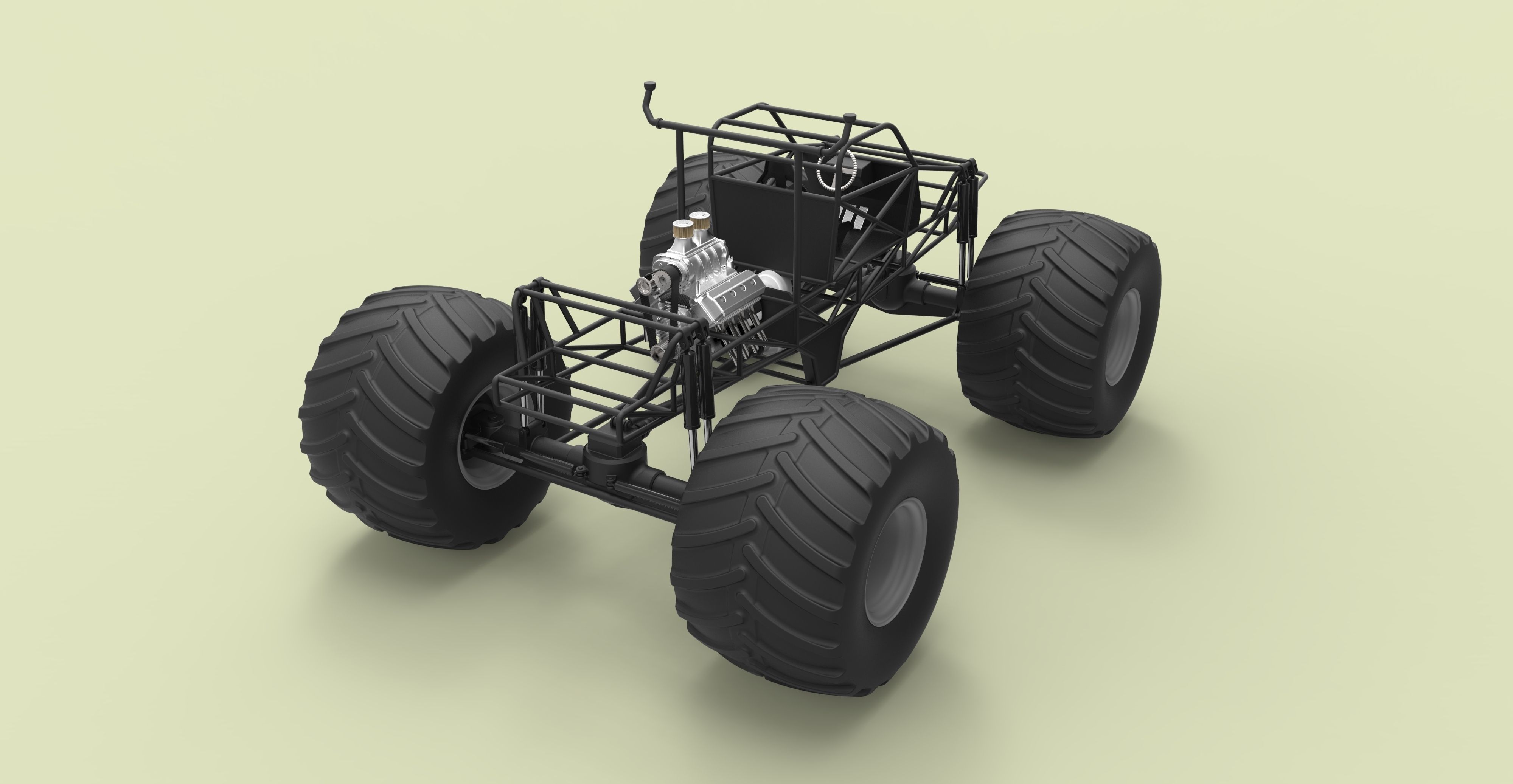 Big Foot from Mad Max Fury Road 3D Model OBJ SLDPRT SLDASM SLDDRW IGE ...