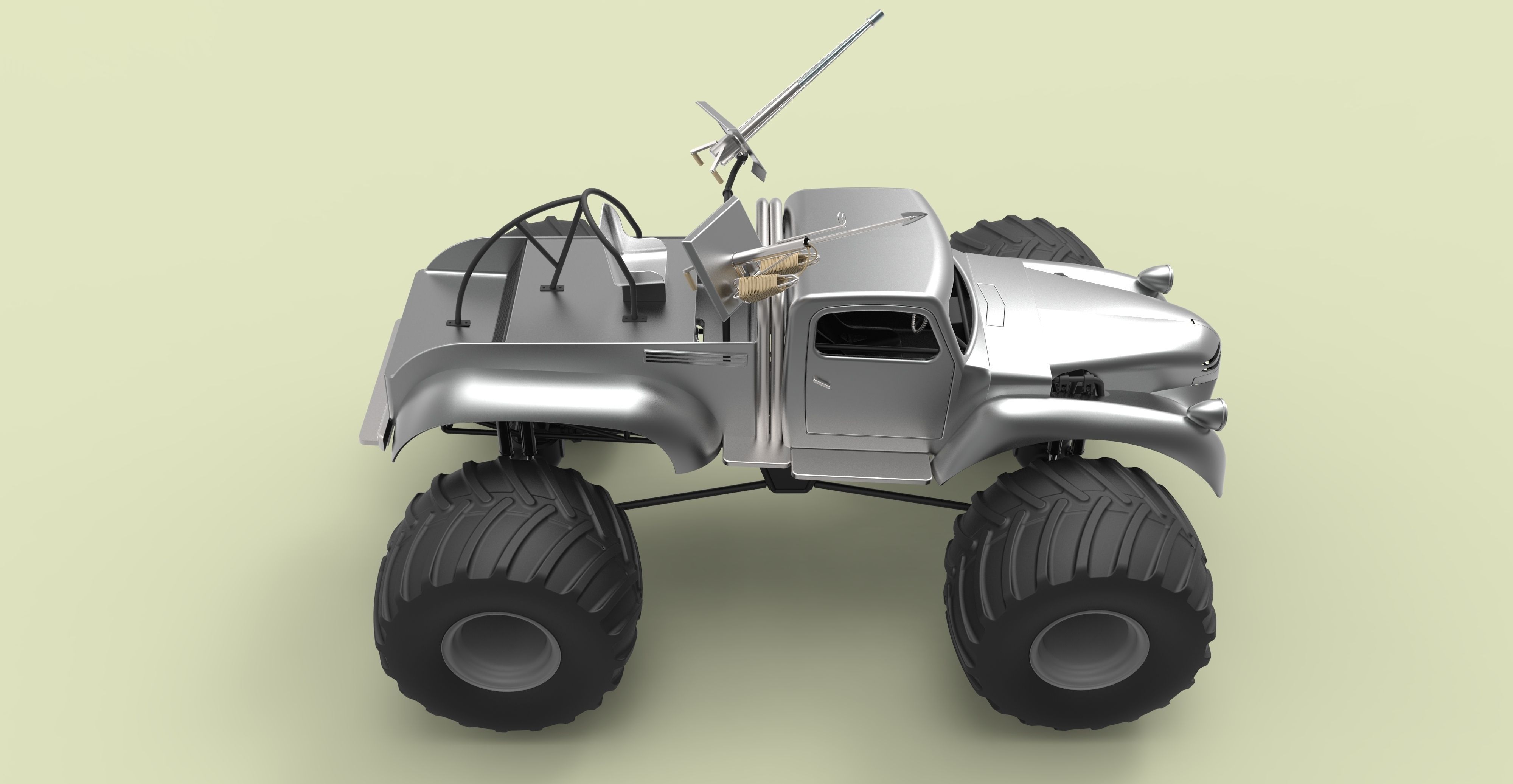 Big Foot from Mad Max Fury Road 3D Model OBJ SLDPRT SLDASM SLDDRW IGE ...