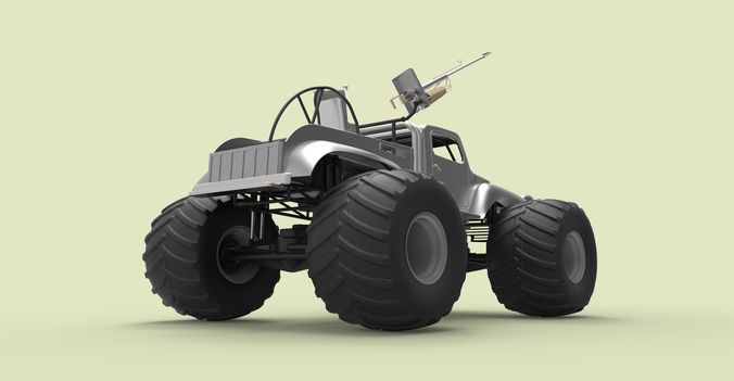 Big Foot from Mad Max Fury Road 3D Model OBJ SLDPRT SLDASM SLDDRW IGE ...