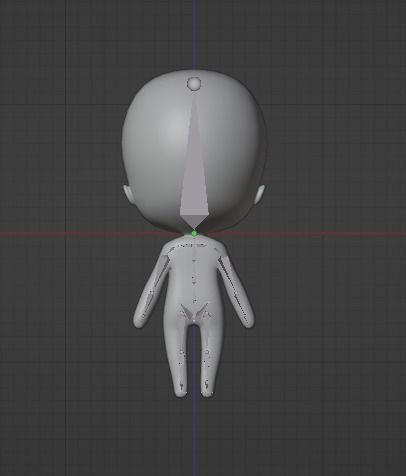 Chibi Base Model with Human Meta Rig 3D model rigged | CGTrader