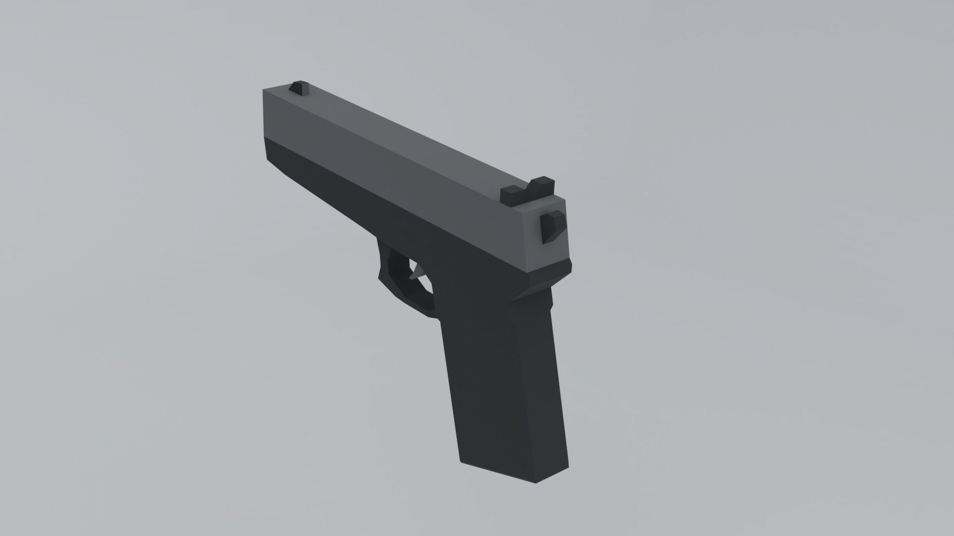Low Poly Gun free VR / AR / low-poly 3D model | CGTrader