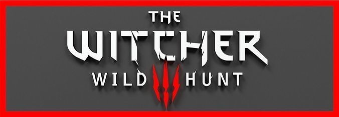 The Witcher 3 Wild Hunt 3D Logo 3D model | CGTrader