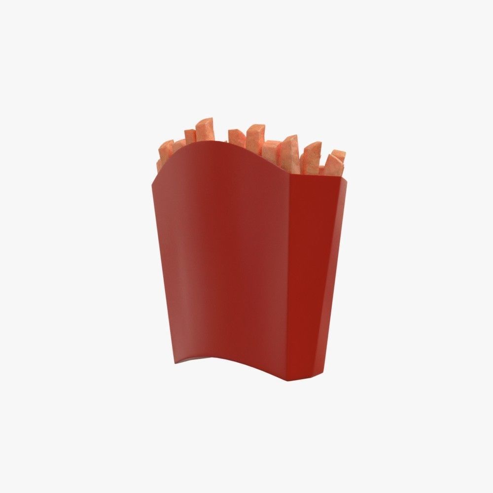 French fries 3D model | CGTrader