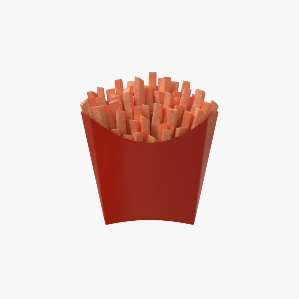 French fries 3D model | CGTrader