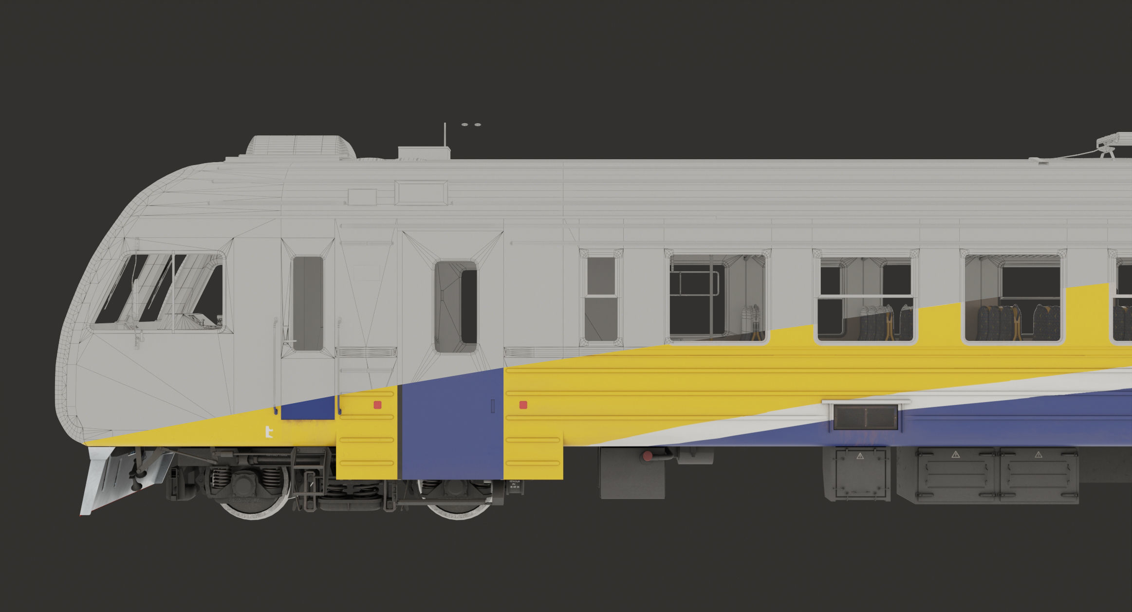 ER2T 7117 EMU Head Wagon 3D model | CGTrader