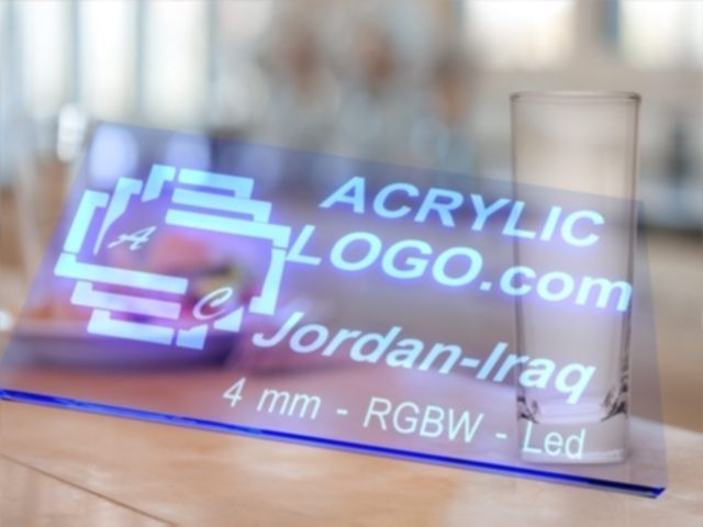 3D model Acrylic with led signs VR / AR / low-poly | CGTrader