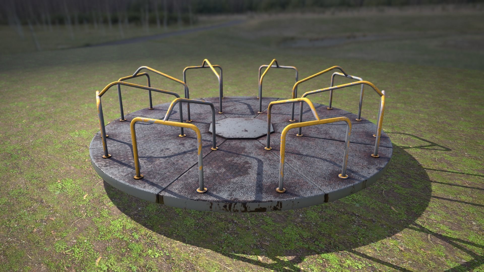 3D model Merry go round VR / AR / low-poly | CGTrader