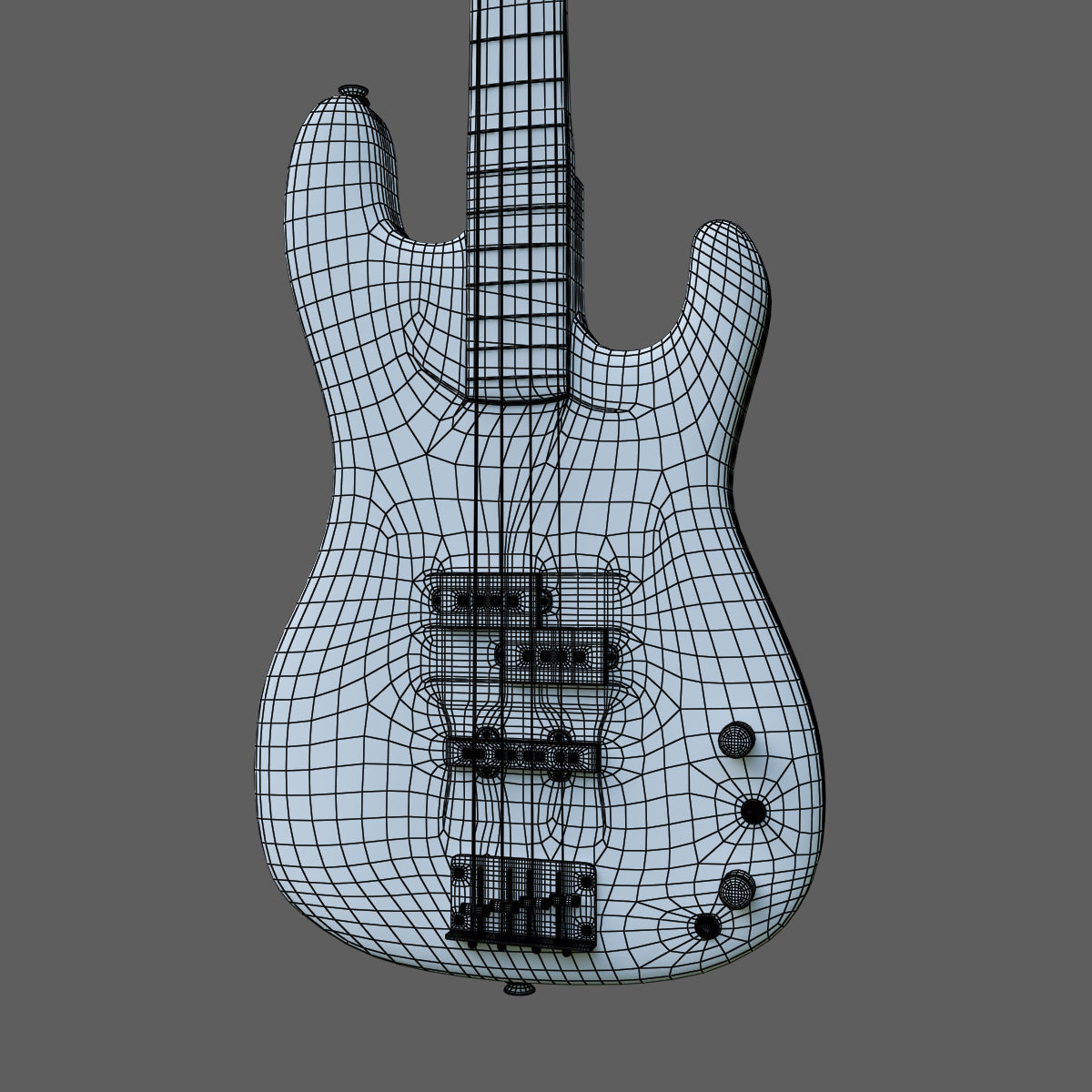 3D model Bass guitar VR / AR / low-poly | CGTrader
