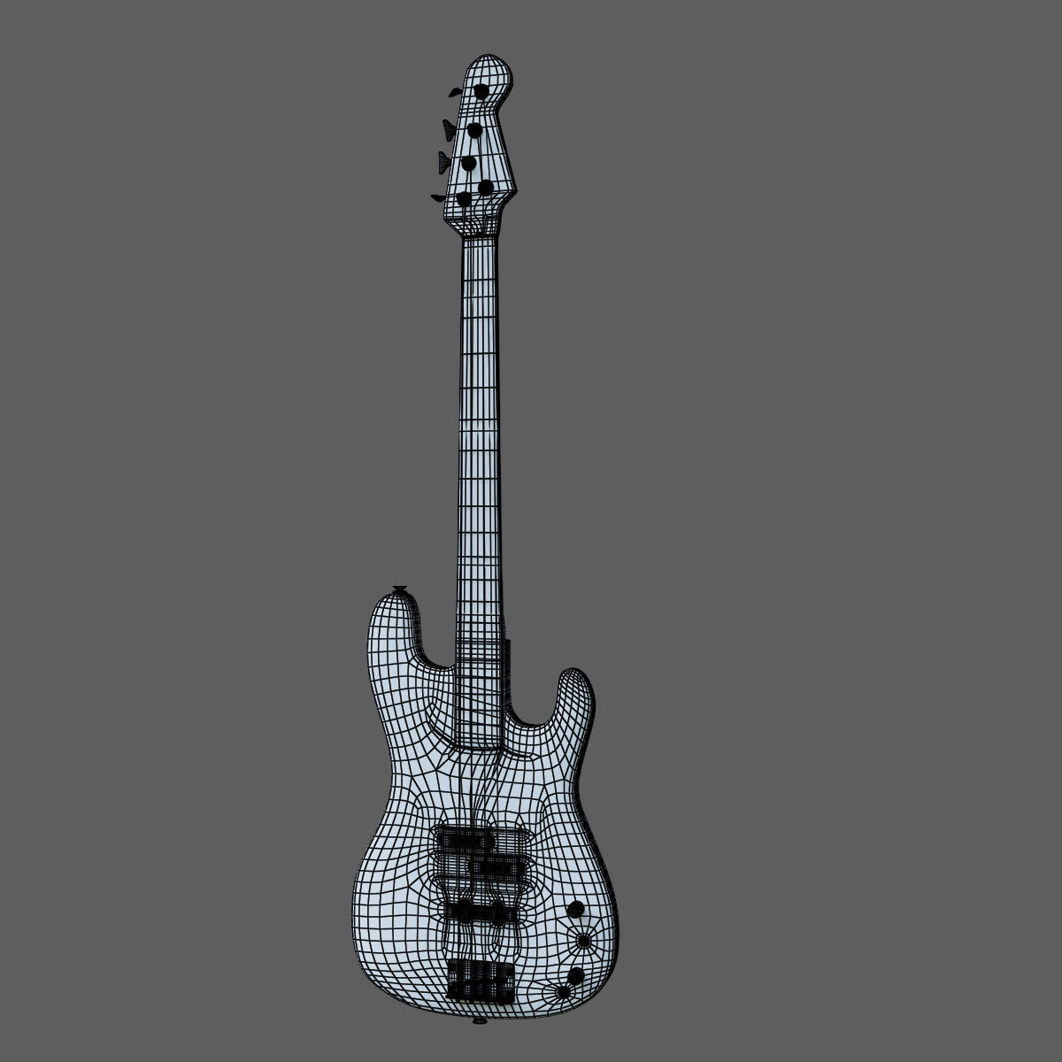 3D model Bass guitar VR / AR / low-poly | CGTrader