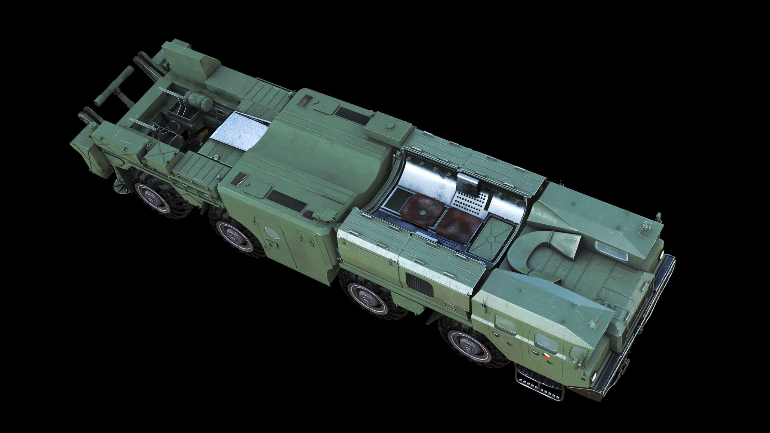 3D model MAZ-543 SCUD VR / AR / low-poly | CGTrader