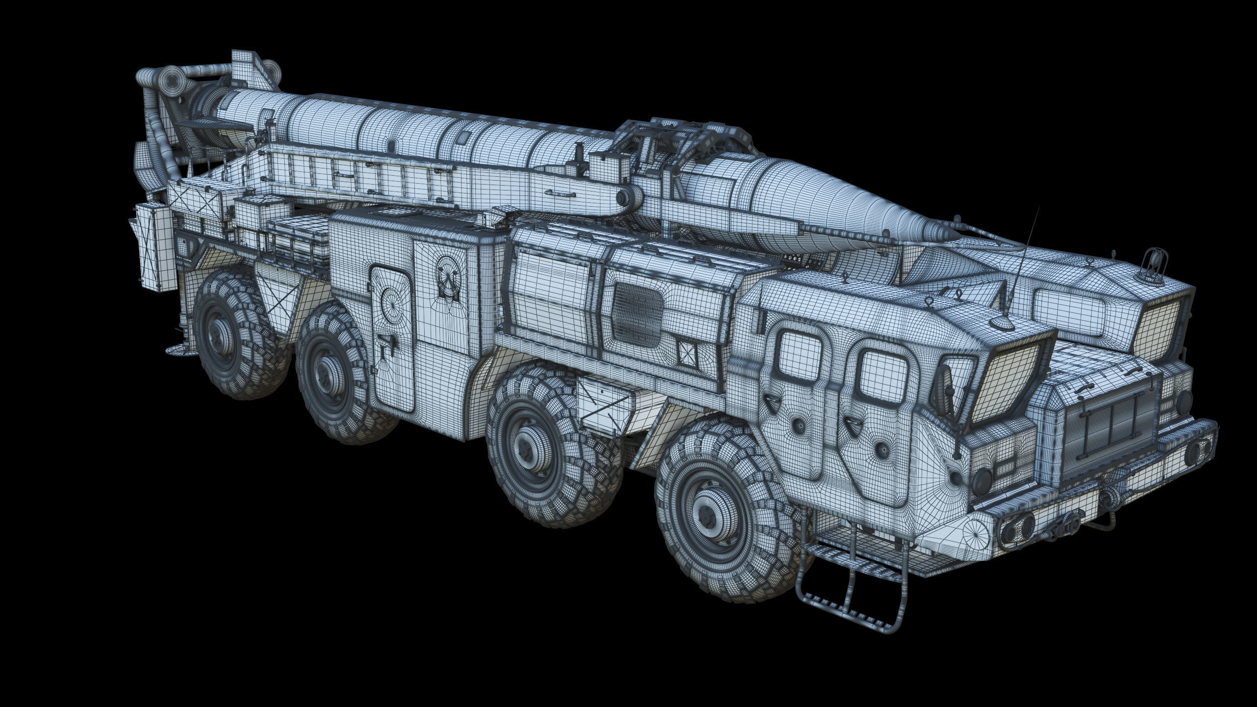3D model MAZ-543 SCUD VR / AR / low-poly | CGTrader