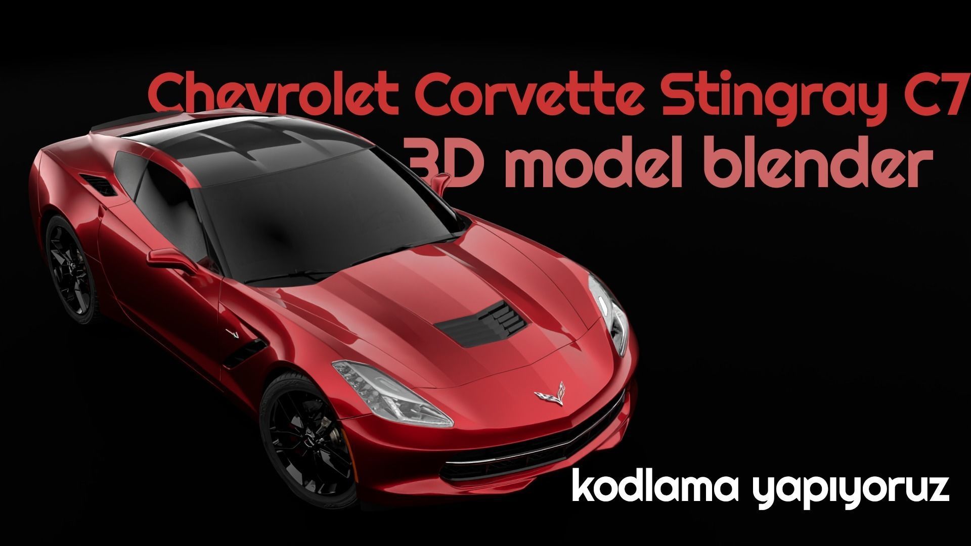 Chevrolet Corvette Stingray C7 3D model blender free 3D model | CGTrader
