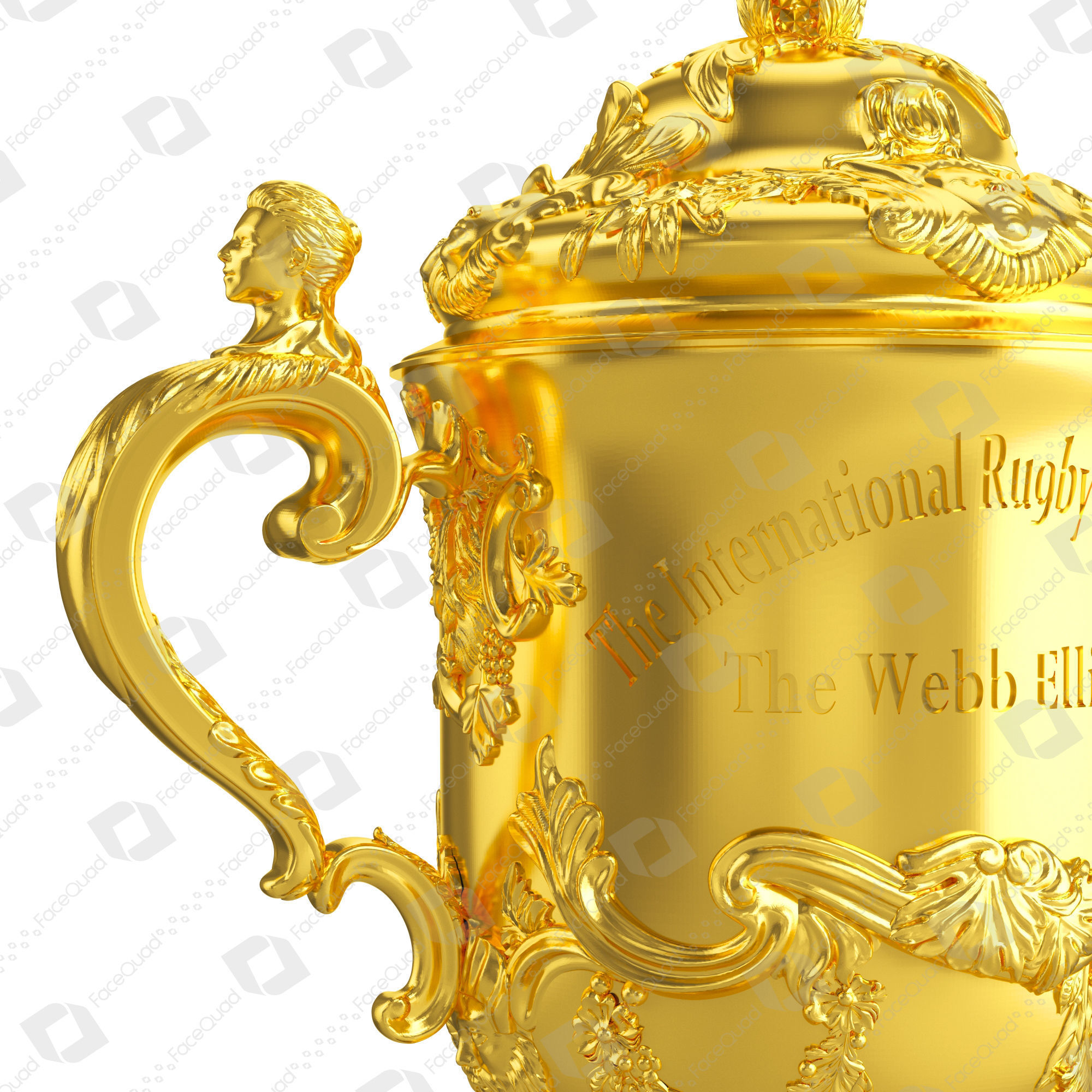 The Webb Ellis Cup Trophy 3D model | CGTrader