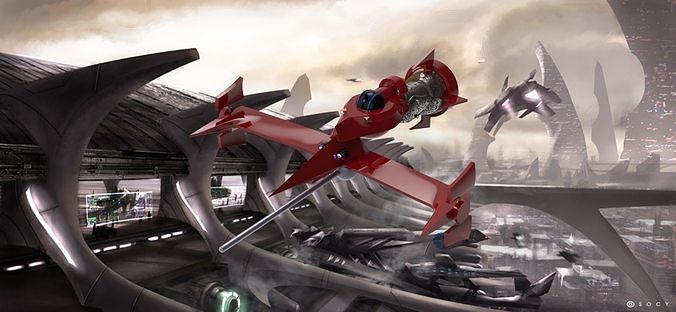 Swordfish II MONO Racer from Cowboy Bebop 3D model 3D model | CGTrader