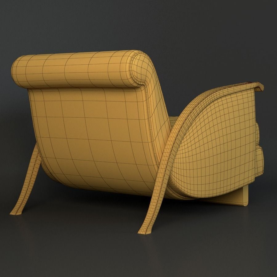 Jacques Emile Ruhlmann Chair 3D model | CGTrader