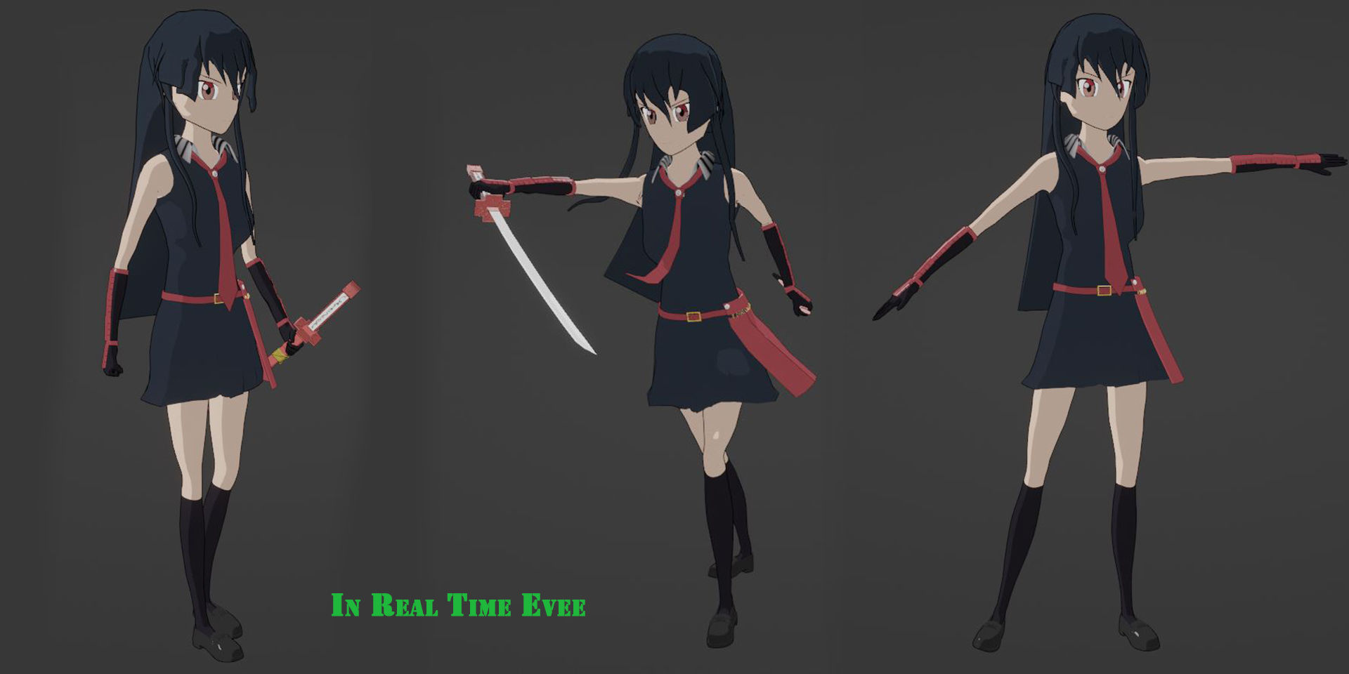 3D model Akame Ga Kill with Basic Rigged VR / AR / low-poly | CGTrader
