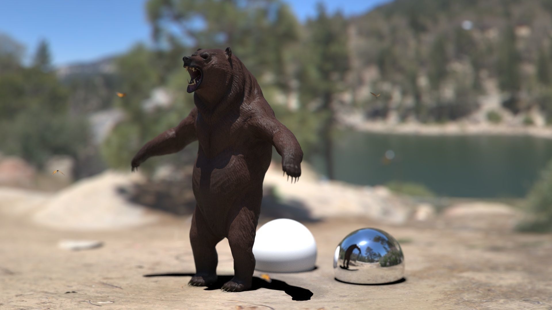 HDR 360 Panorama - Big Bear Lake - 77 Stanfield Marsh Boardwalk 3D ...